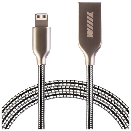 Кабель WIIIX USB - Lightning (CB850-U8-Z-10), 1 м, черный