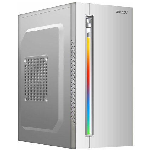 Компьютерный корпус Ginzzu D380 RGB белый