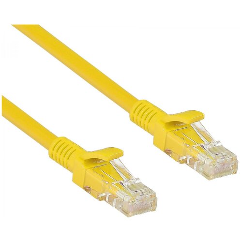 Патч-корд ExeGate UTP-RJ45-RJ45-C5e-PVC-CCA-0.3M, 0.3 м, желтый