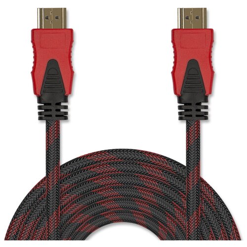 Кабель Jet.A HDMI-HDMI (JA-HD9), 3 м, черный/красный