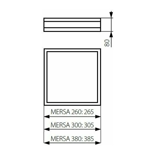 Настенный потолочный светильник Kanlux MERSA 300-B/M 29050