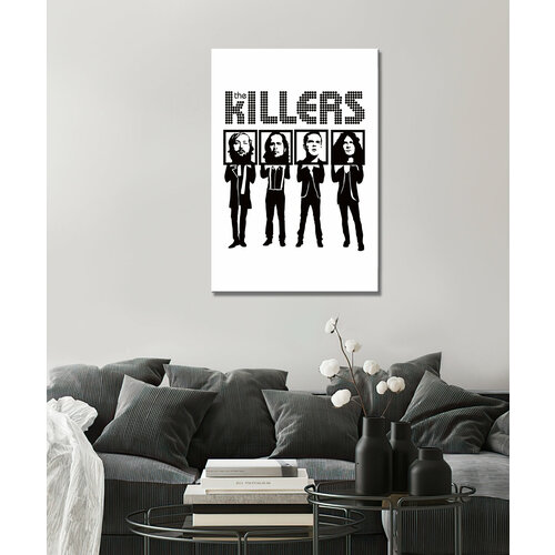 Картина/Картина на холсте для интерьера/Картина на стену/Картина для кухни/ -The Killers большие головы 20х30