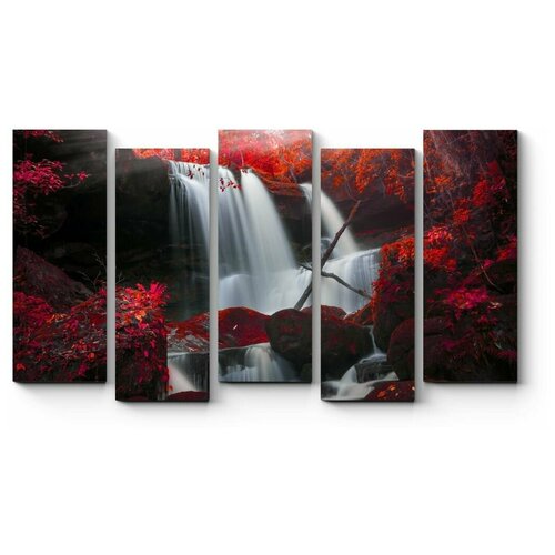 Модульная картина Осенний водопад в Таиланде 130x75