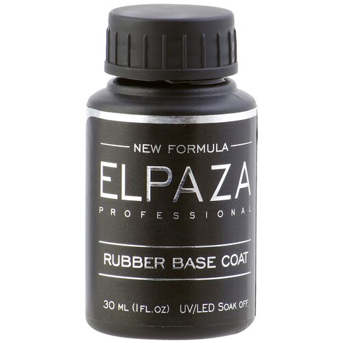 ELPAZA Базовое покрытие Rubber Base Coat, прозрачный, 30 мл, 50 г