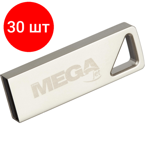 Комплект 30 штук, Флеш-память Promega Jet 16GB USB2.0 серебро, металл, под лого NTU326U2016GS
