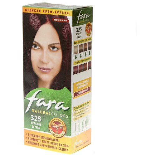 Fara Natural Colors стойкая крем-краска для волос, 325 красное дерево