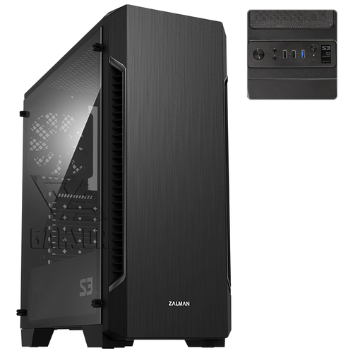 Компьютер GANSOR OPTIMAL-1168444 Intel Pentium G6400 4.0 ГГц, Z490M, 8Гб 2666 МГц, SSD 480Гб, HDD 2Тб, GTX 1650 4Гб (NVIDIA GeForce), 500Вт