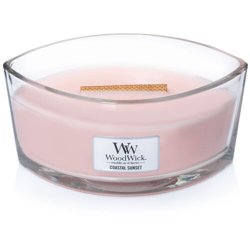 Свеча WoodWick Coastal Sunset (76049), эллипс, розовый