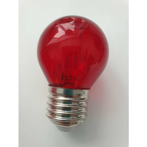 Светодиодная лампа с красной лампочкой 2вт, Е27