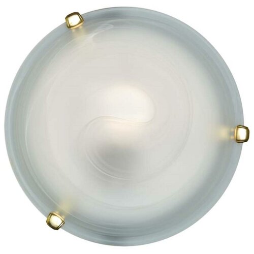 Настенно-потолочный светильник Сонекс DUNA 153/K золото, E27, 120 Вт, кол-во ламп: 2 шт., 4000 К, цвет арматуры: золотой, цвет плафона: белый