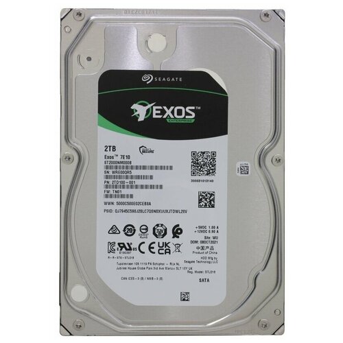 Жесткий диск Seagate Exos 7E10 2 ТБ ST2000NM000B