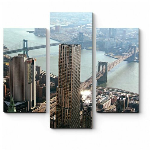 Модульная картина Две стороны Нью-Йорка90x81