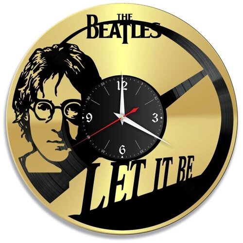 Настенные часы из виниловой пластинки The Beatles/ виниловые/из винила/часы пластинка/ретро часы