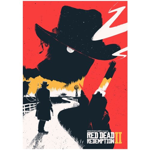 Постер / Плакат / Картина Red Dead Redemption. Ранчо 50х70 см в раме