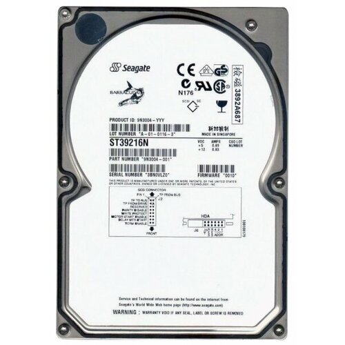 Жесткий диск Seagate ST39216N 9,2Gb 7200 U20SCSI 3.5" HDD