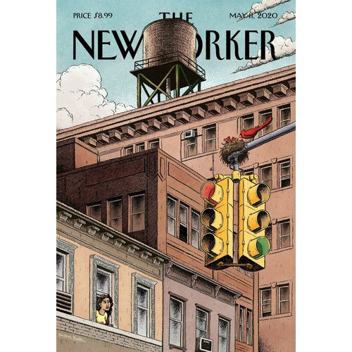 Плакат, постер на холсте The New Yorker (May 11, 2020). Размер 30 на 42 см