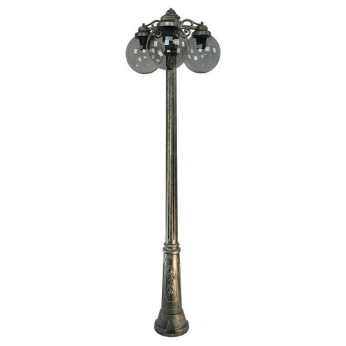 Fumagalli Уличный светильник Globe 250 G25.157.S30.BZE27DN, E27, 180 Вт, цвет арматуры: бронзовый, цвет плафона серый