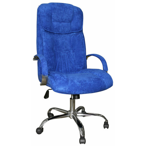 TUTKRESLA Кресло Q-21 хром ткань синяя (антикоготь)