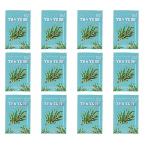 The Saem Маска Natural tea tree mask sheet, На тканевой основе, 21 мл, 12 шт