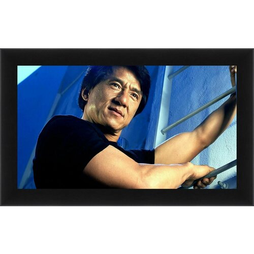Плакат, постер на холсте Джеки Чан. Jackie Chan. Размер 30 х 42 см
