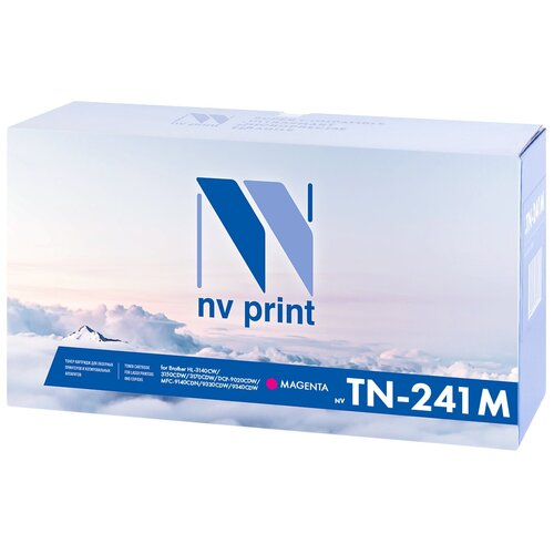 Картридж NV Print TN-241T Magenta для Brother, 1400 стр, пурпурный