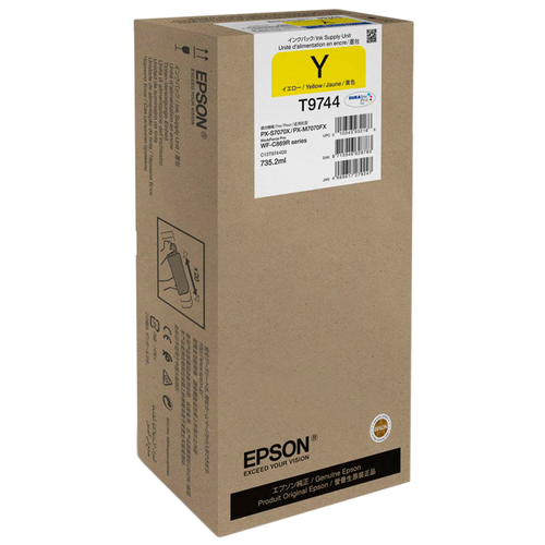 Картридж Epson C13T974400, 84000 стр, желтый