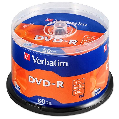 Диск DVD-RVerbatim4.7Gb 16x AZO, 50 шт.