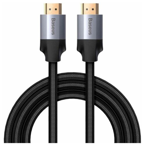 Кабель 4K HDMI - 4K HDMI 3м Baseus Enjoyment Series Adapter Cable - Темно-серый (CAKSX-D0G)