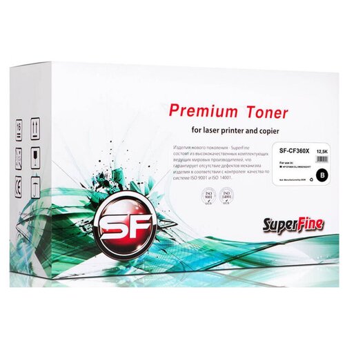 Картридж SuperFine SF-CF360X, 12500 стр, черный