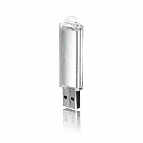 Флешка Simple, 128 МB, серебряная, USB 2.0, арт. F23 30шт