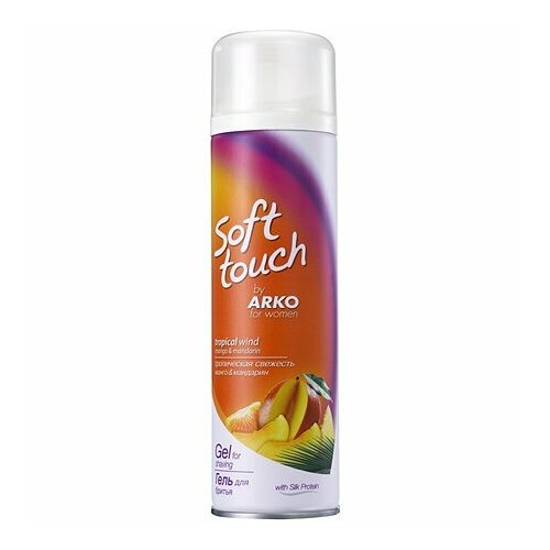Гель для бритья ARKO Soft Touch Tropic Winds, Тропическая свежесть 200 мл