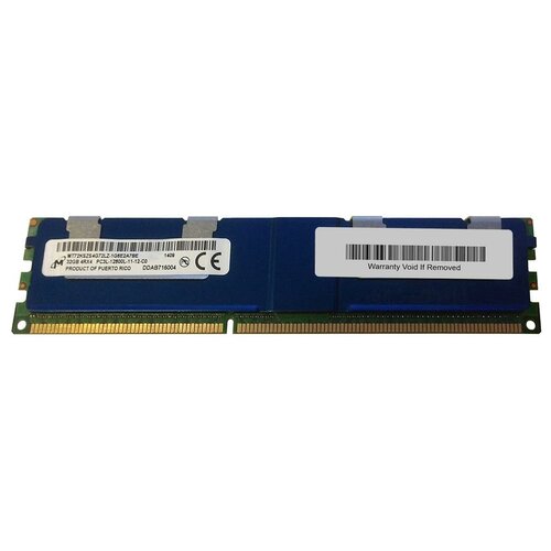 Оперативная память Micron 32 ГБ DDR3 1600 МГц LRDIMM CL11 MT72KSZS4G72LZ-1G6E2A7