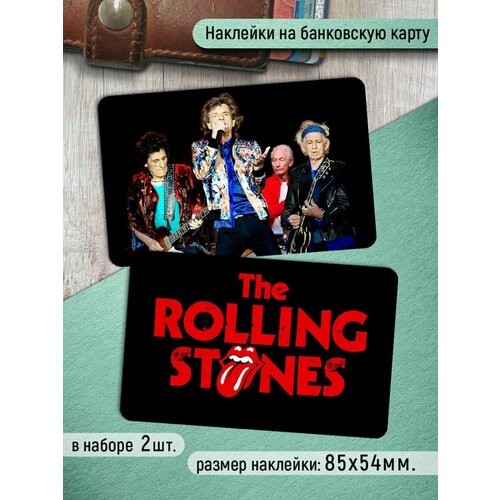 Наклейки на банковскую карту Rolling Stones Стикеры рок