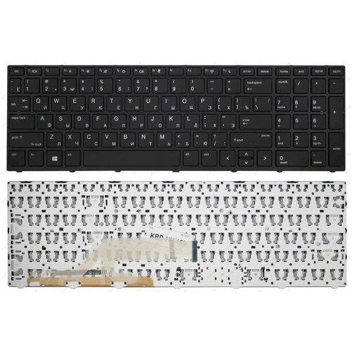 Клавиатура для ноутбука HP Probook 450 G5, 455 G5, 470 G5 черная, рамка черная