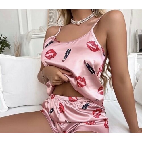 Пижама , размер M, розовый