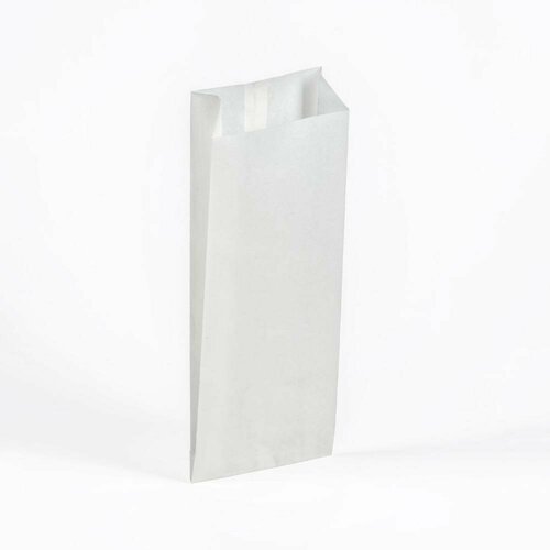 Белый пакет 9х4х20,5 см, 100 штук