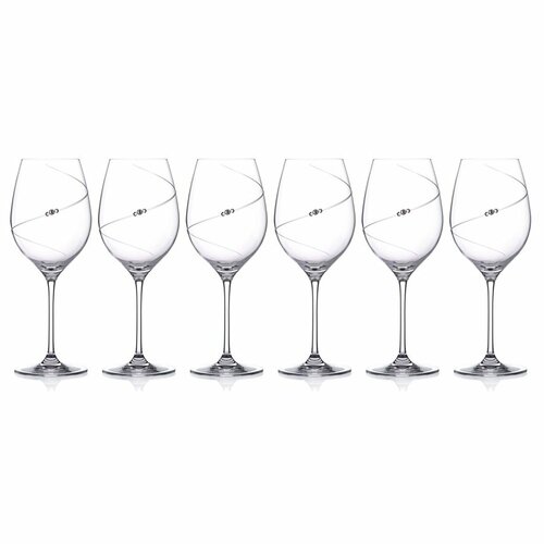 6 бокалов для красного вина Diamante Silhouette 470 мл (арт. 1045.506. SAT)