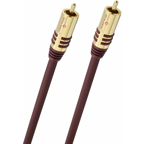 Кабель межблочный аудио Oehlbach PERFORMANCE NF Sub-cable cinch/cinch2, 8.0m mono black, D1C21538