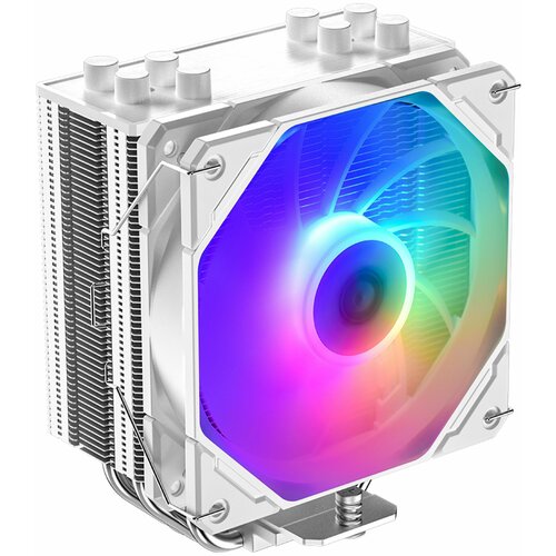 Кулер для процессора ID-Cooling SE Series SE-224-XTS-ARGB WHITE (4пин,115x/1200/1700/AM4/AM5, 28.9дБ,600-1500об/мин, Al+тепл. трубки)