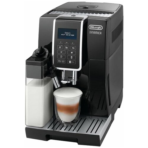 Кофемашина DELONGHI ECAM 350.55. B, 1450 Вт, объем 1,8 л, емкость для зерен 300 г, автоматический капучинатор, черная, ECAM350.55. B