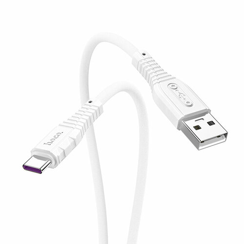 Кабель USB - Type-C HOCO X67 Nano, 1.0м, 5,0А, 60Вт, цвет: белый
