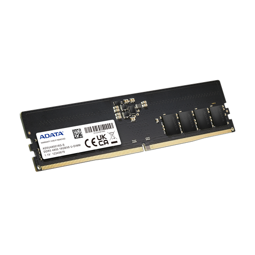 ADATA Модуль памяти ADATA 16GB DDR5 4800 UDIMM AD5U480016G-S, CL40, 1.1V
