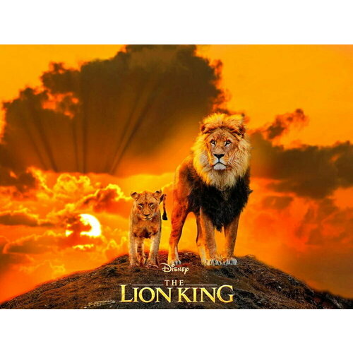 Плакат, постер на холсте Lion King/Король Лев/комиксы/мультфильмы. Размер 30 х 42 см
