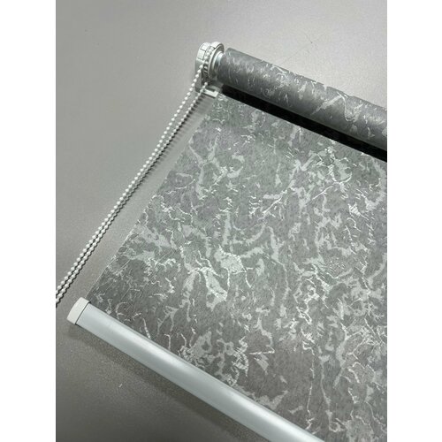Рулонные шторы, Шёлк серый, 90x170 см