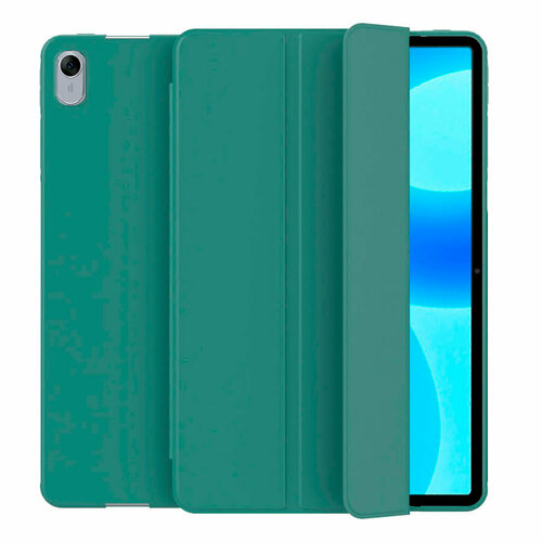 Чехол для планшета Huawei MatePad 11.5 (2023) 11.5 дюйма (BTK-W09/AL09), из мягкого силикона, трансформируется в подставку (темно-зеленый)