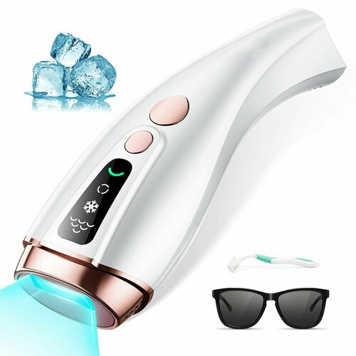 Фотоэпилятор лазерный с охлаждающим эффектом для удаления волос и омолаживания кожи/ Эпилятор женский IPL