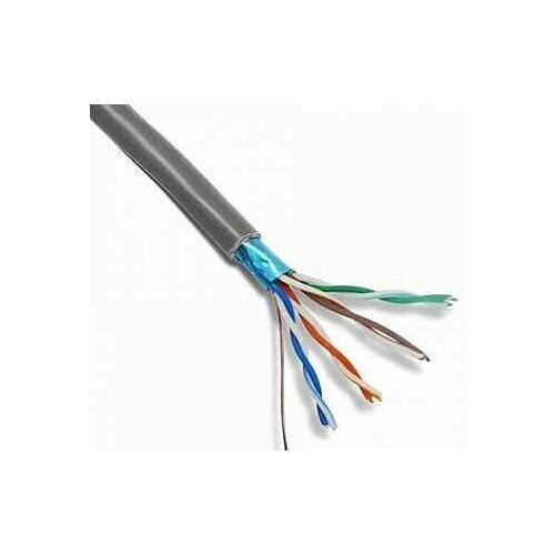 Кабель сетевой Ningbo FTP 4 пары cat5E solid 0.5мм CCA molded 305м серый