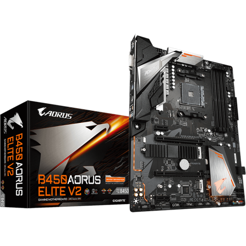 Материнская плата AM4 Gigabyte B450 Aorus Elite V2 (rev. 1.2)