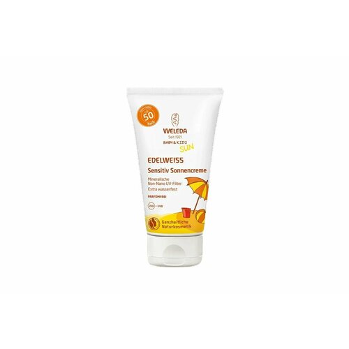 WELEDA Солнцезащитный крем для младенцев и детей SPF 50 Baby & Kids Sun Edelweiss