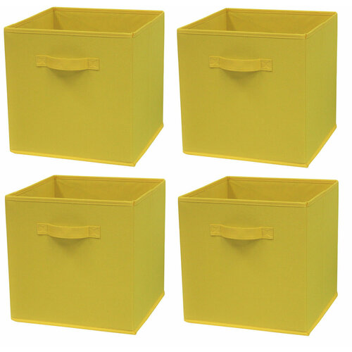 Коробка складная для хранения 31х31х31 см 4шт/Ящик для стеллажа без крышки/Короб